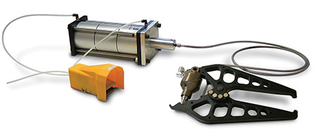 HYDRAULIC ALLIGATOR SQUEEZER SYS W/10" YOKE from Aircraft Tool Supply